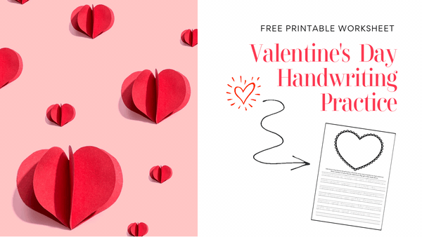 FREE PRINTABLE: Valentine's Day Handwriting Practice - Mommy's Playbook