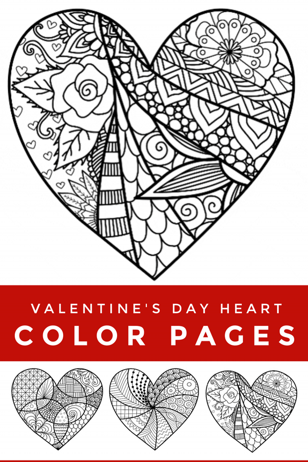 FREE PRINTABLE: Valentine's Day Heart Coloring Pages, Volume 2 - Mommy ...