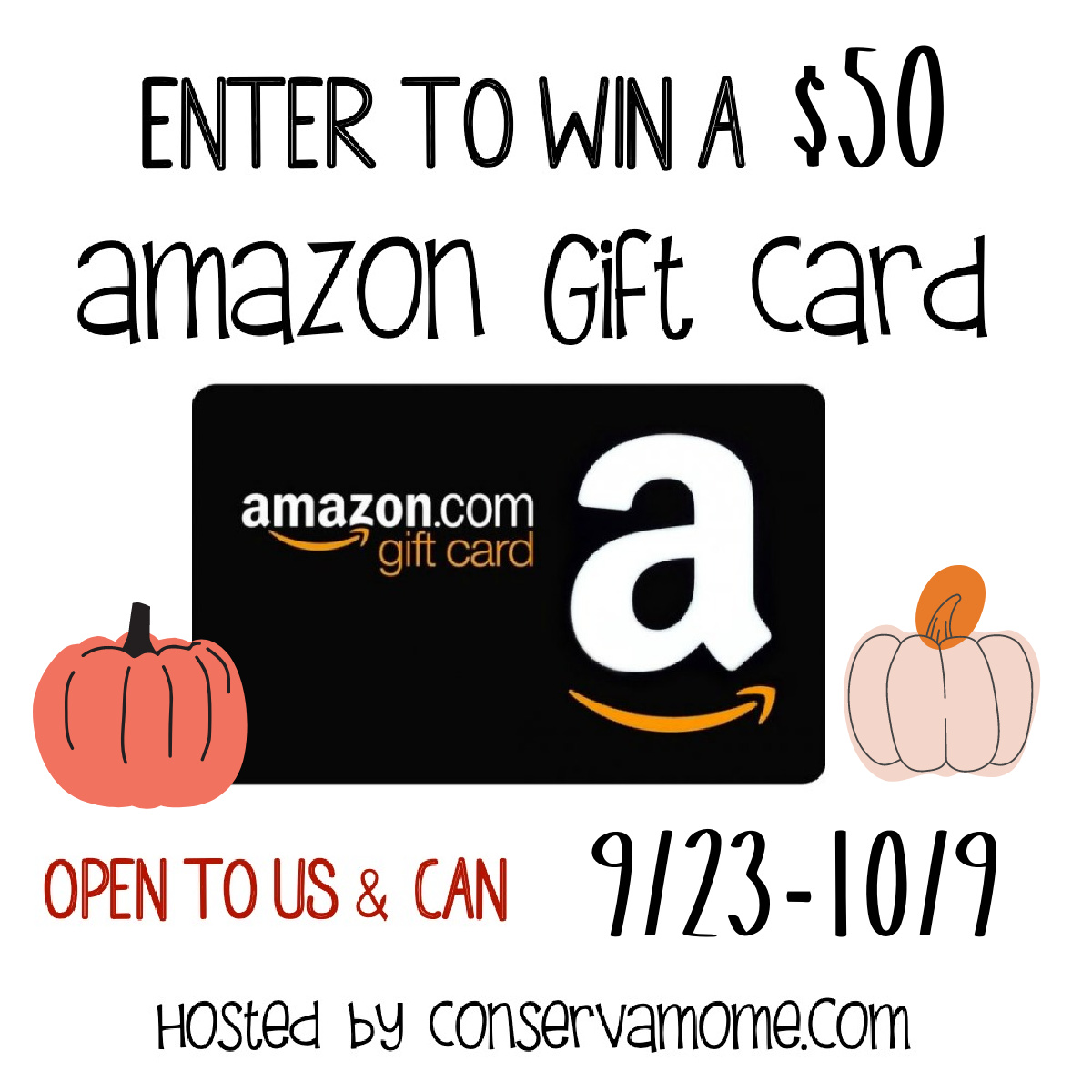 Enter to Win a $50 Amazon Gift Card! US/CAN Only, Ends 10/9 - Mommy's ...