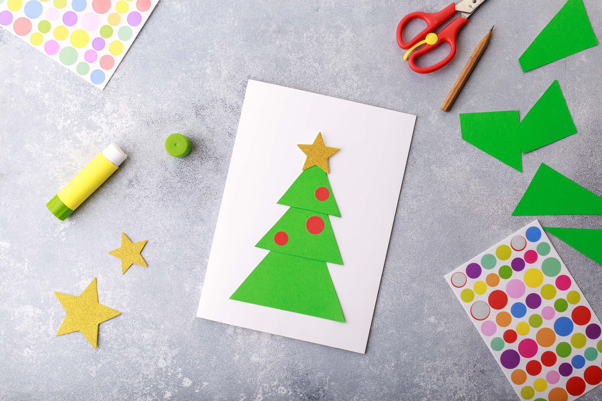 Holiday Sticker Tree Craft: A Simple Way to Boost Fine Motor Skills ...